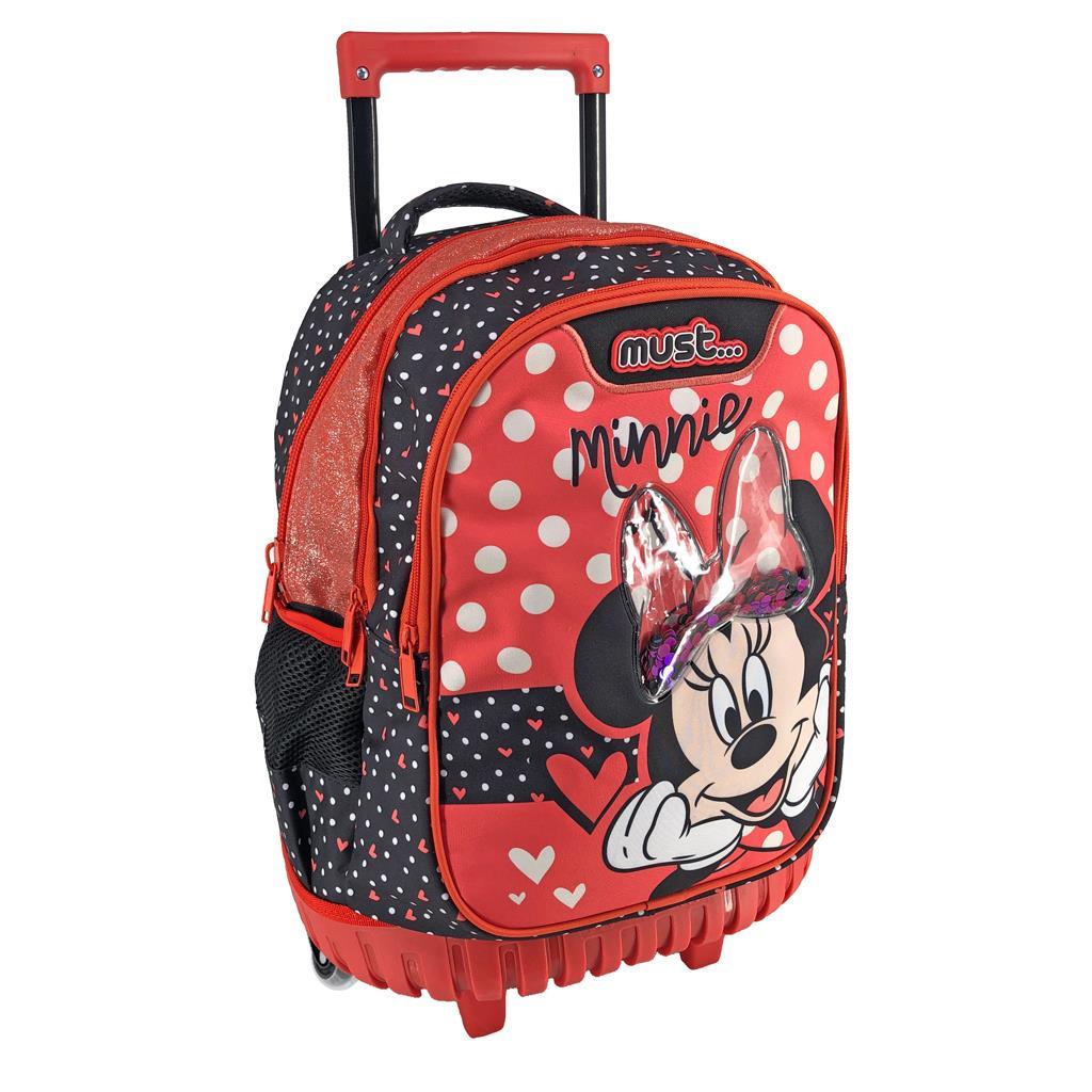 Diakakis ΣΧΟΛΙΚΗ ΤΣΑΝΤΑ ΤΡΟΛΕΪ ΔΗΜΟΤΙΚΟΥ DISNEY MINNIE MOUSE MUST 3 ...