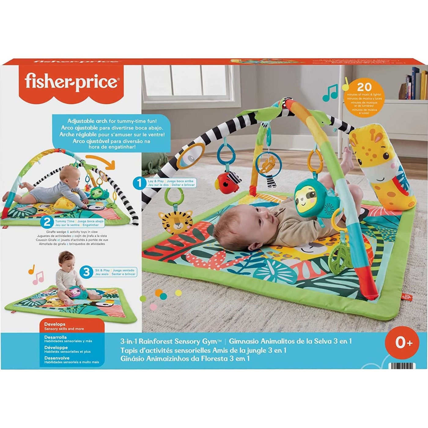 Fisher Price Γυμναστήριο Τροπικό Δασος 3 Σε 1 - Epilogesforkids